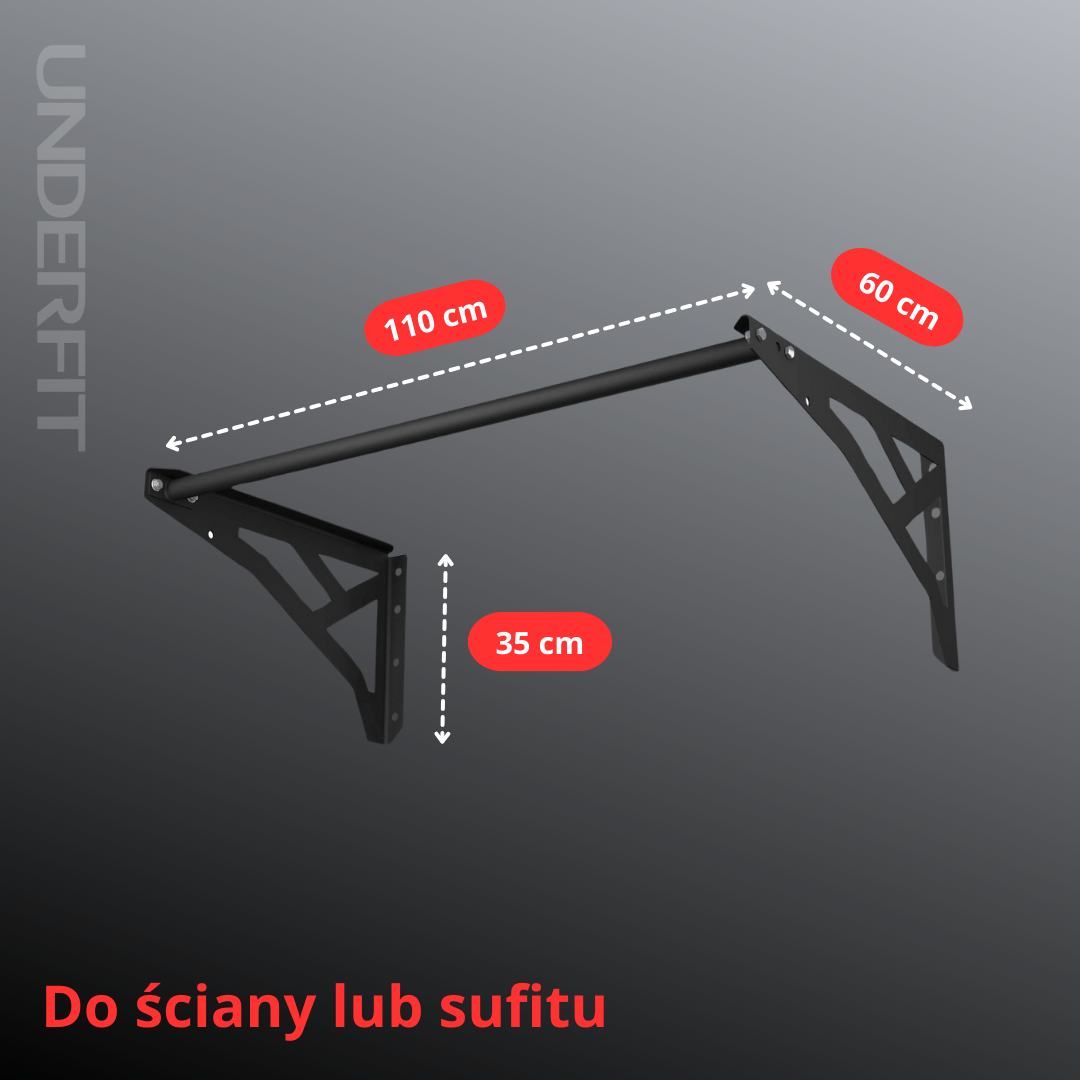 Drążek treningowy do podciągania UNDERFIT prosty - TopSlim.pl