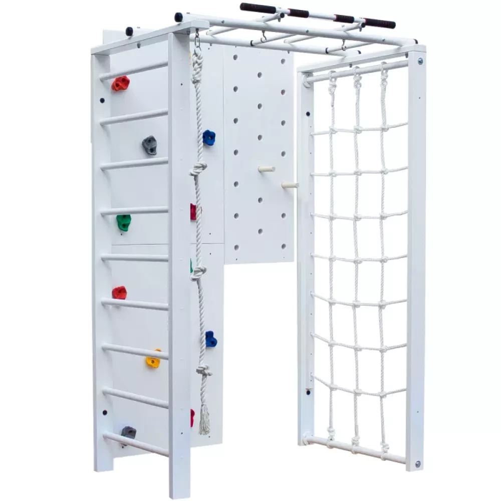 Domowy plac zabaw drabinka gimnastyczna drewniana biały David Karussell ...